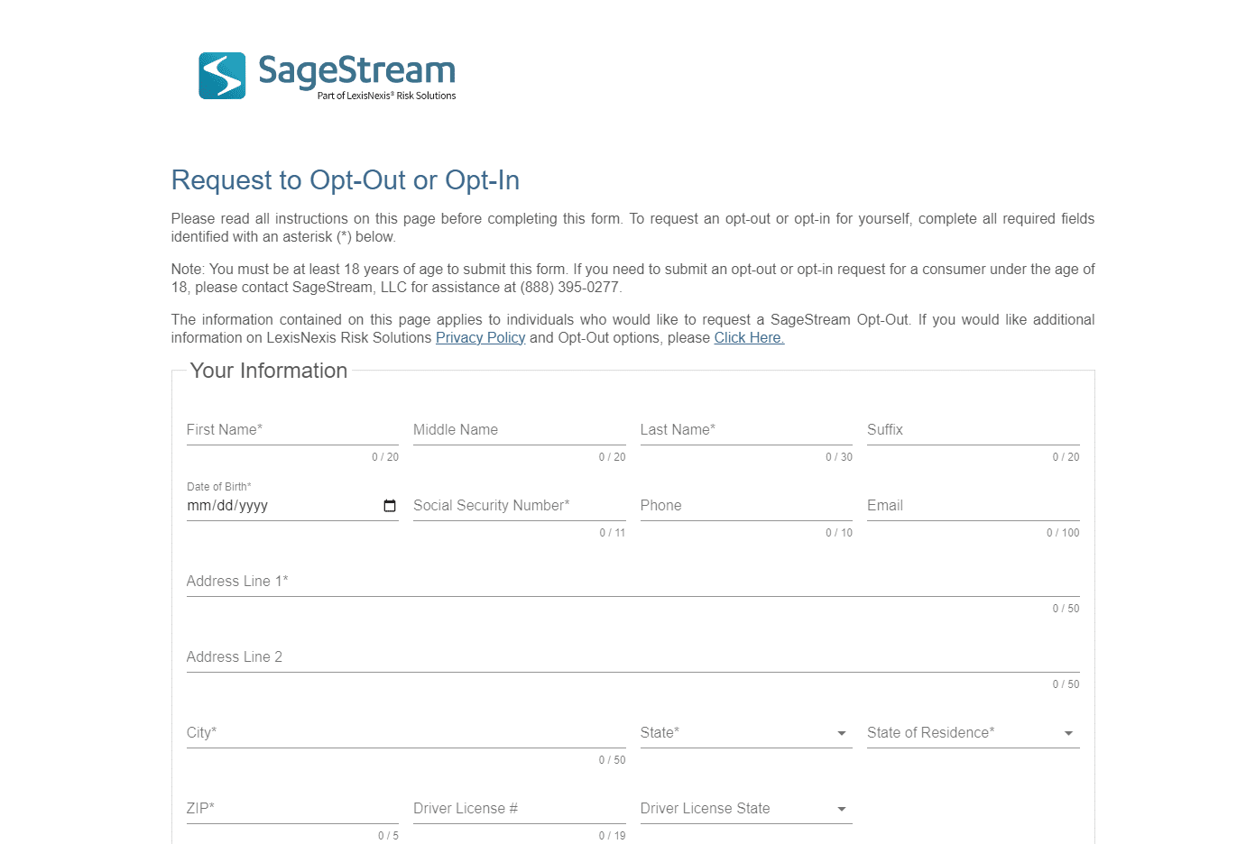 SageStream Opt Out: Take Control of Your Financial Info