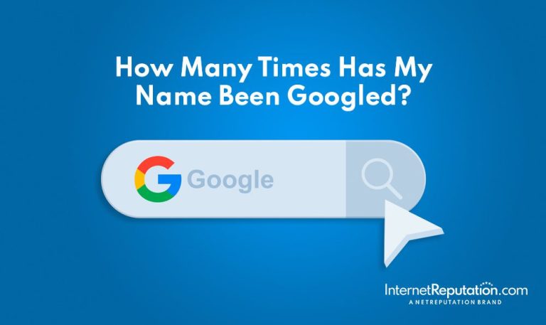 How Many Times Has My Name Been Googled?